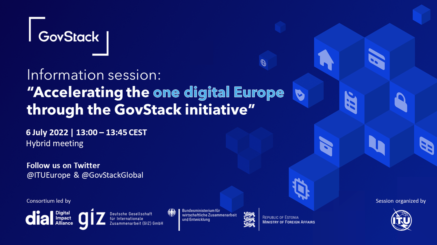 Information session: "Accelerating the one digital Europe through the GovStack initiative”